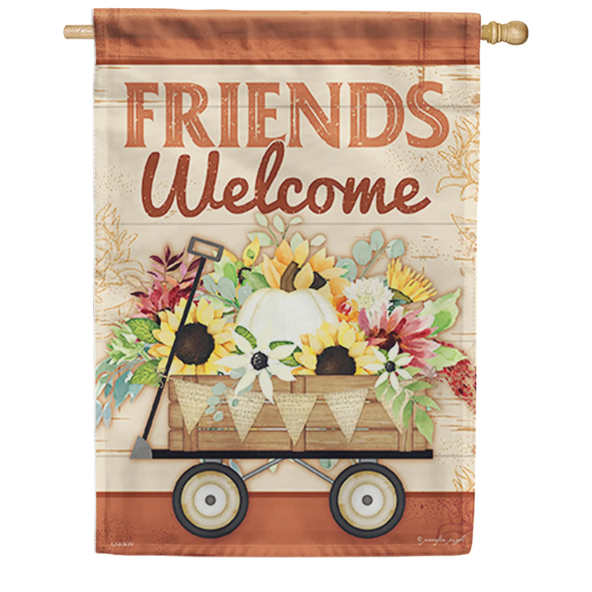 EB Lg Flag - Sunflower Market – Hometown Treasures